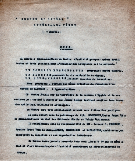 Bernard Zehrfuss, M. Margaritis, architectes, Consuelo de Saint Exupéry ...